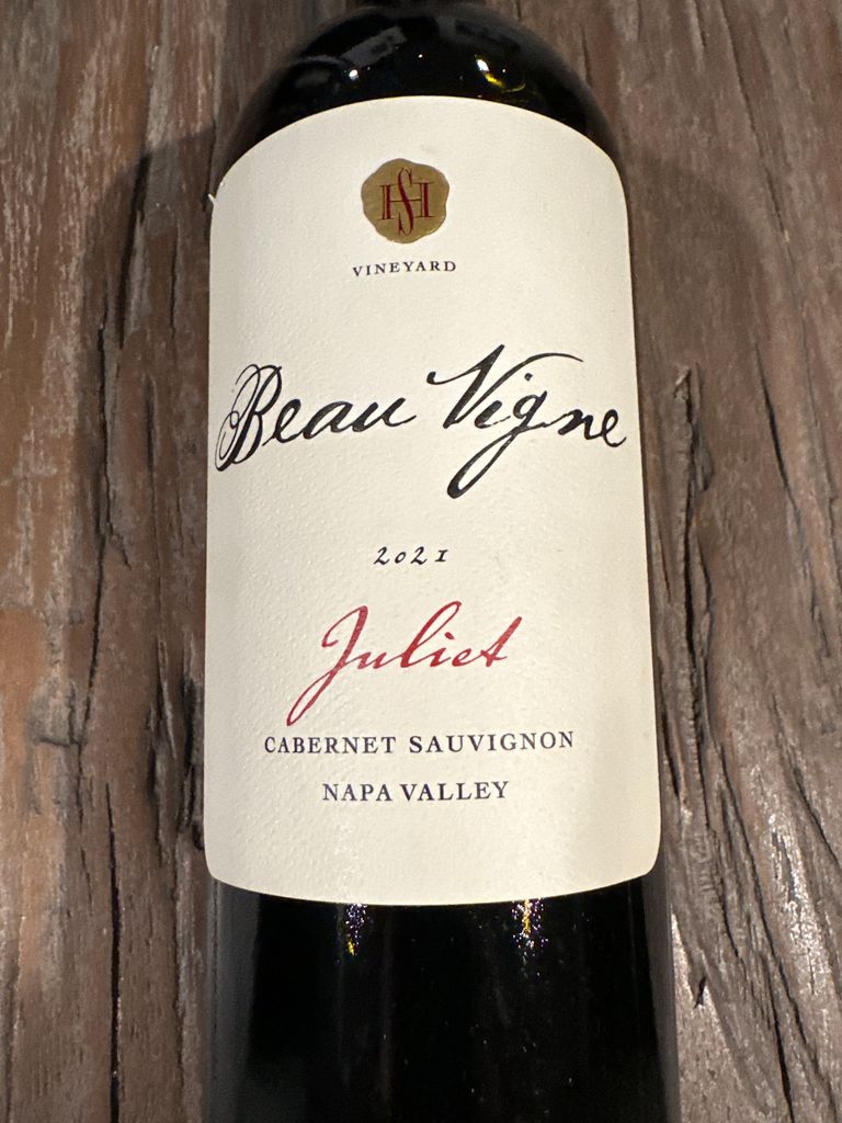 2021 Beau Vigne Cabernet Sauvignon Juliet, USA, California, Napa Valley ...