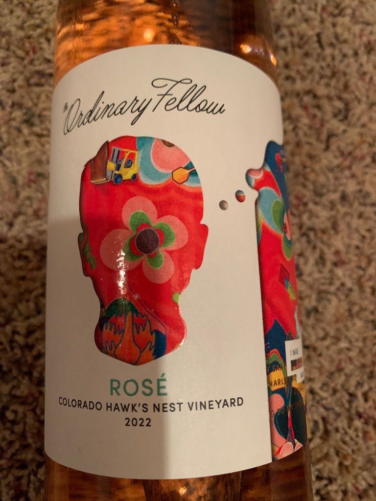 2022 Ordinary Fellow Rosé Colorado Hawk's Nest Vineyard, USA, Colorado ...