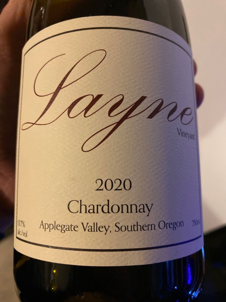 2021 Layne Vineyard Chardonnay Layne Vineyard, USA, Oregon, Southern ...