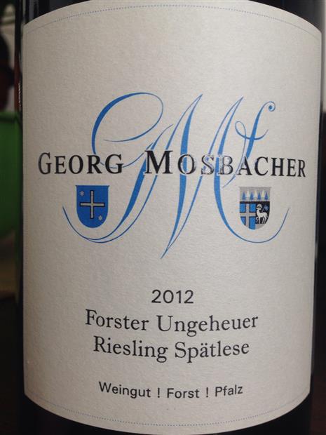2005 Georg Mosbacher Forster Ungeheuer Riesling Spätlese, Germany ...