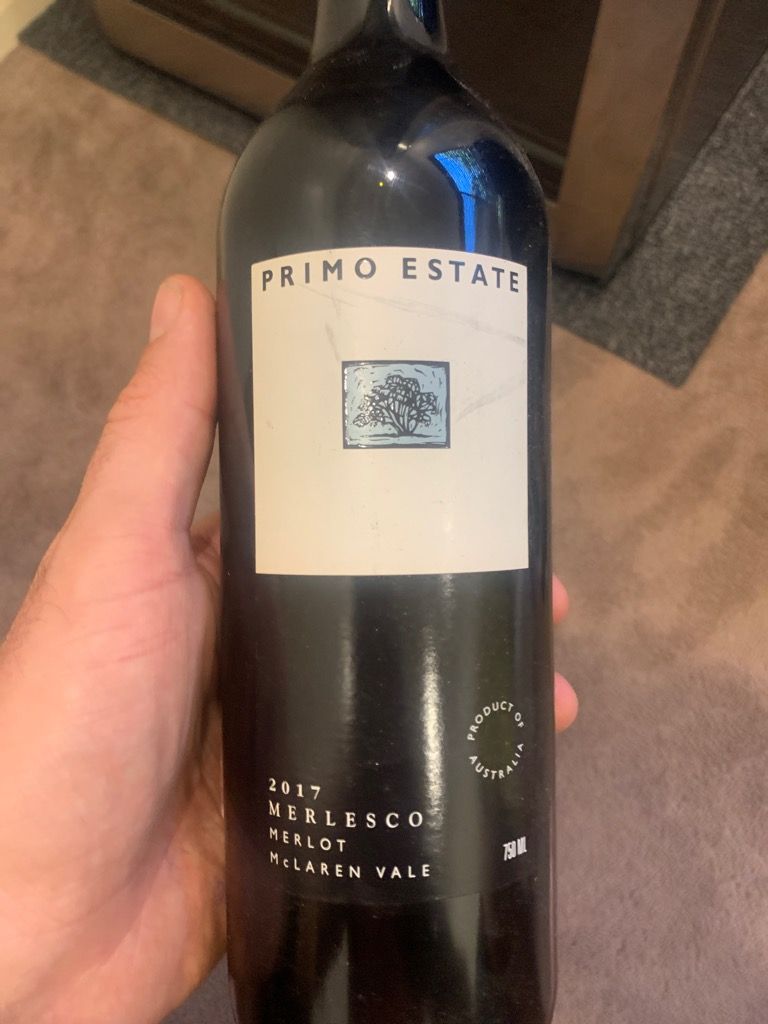2017 Primo Estate Merlot Merlesco, Australia, South Australia, Fleurieu ...