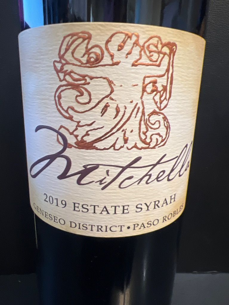 2019 Mitchella Winery Syrah Mitchella, USA, California, Central Coast ...