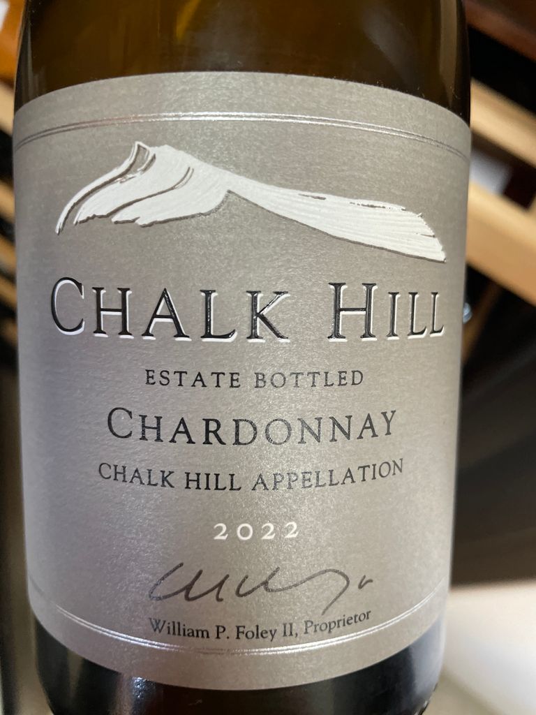 2022 Chalk Hill Chardonnay Estate Bottled Chalk Hill, USA, California ...