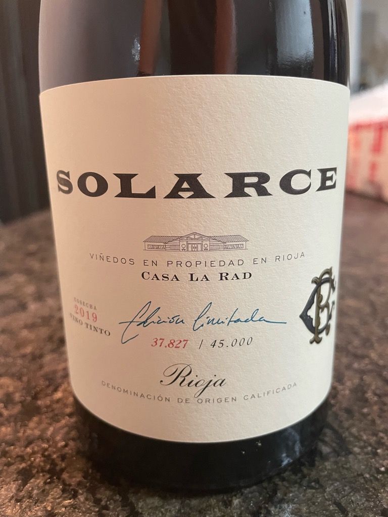 2020 Bodegas Casa La Rad Rioja Solarce, Spain, La Rioja, Rioja ...