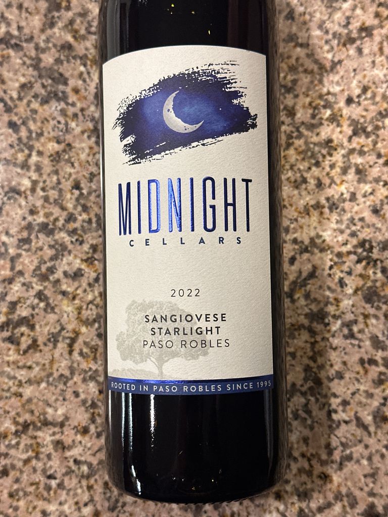 2022 Midnight Cellars Sangiovese Starlight, USA, California, Central ...