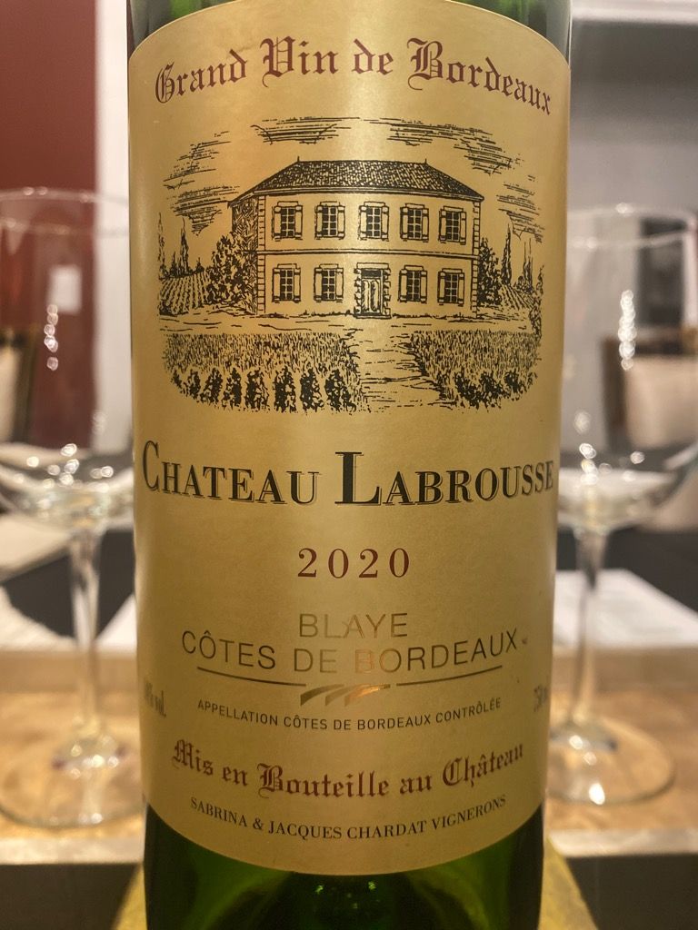 2021 Château Labrousse, France, Bordeaux, Blaye Côtes de Bordeaux ...