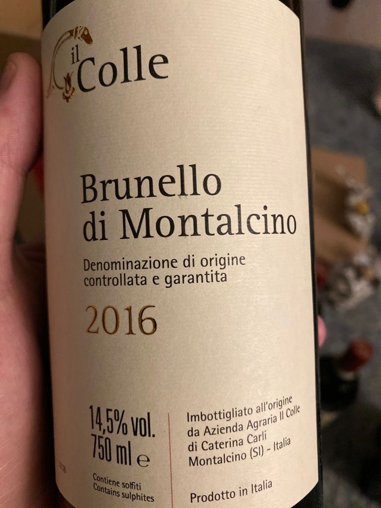 2017 Azienda Vitivinicola Il Colle Brunello di Montalcino, Italy ...