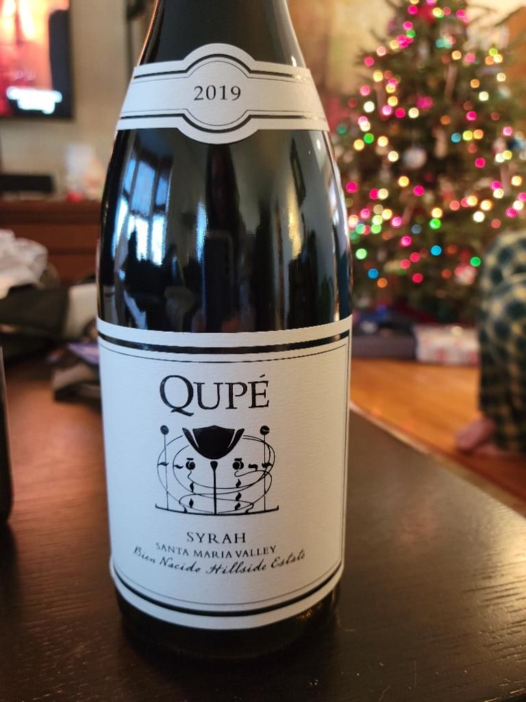 2019 Qupé Syrah Bien Nacido Hillside Estate, USA, California, Central ...