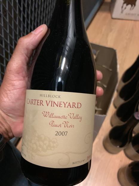 2007 Carter Vineyard Pinot Noir Hillblock, USA, Oregon, Willamette ...