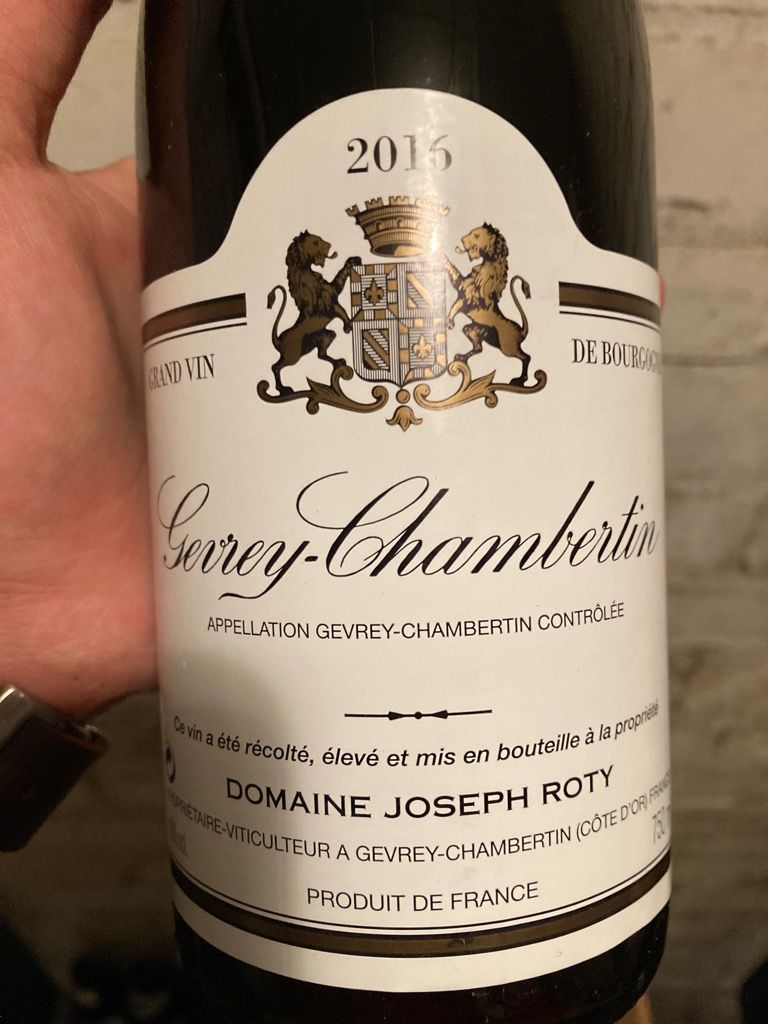 2016 Domaine Joseph Roty Gevrey-Chambertin, France, Burgundy, Côte de ...