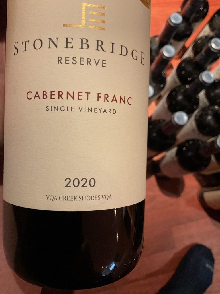 2019 Stonebridge Wines Cabernet Franc Reserve Single Vineyard Creek ...