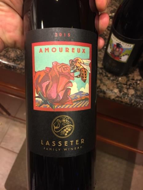 2015 Lasseter Family Winery Amoureux, USA, California, Sonoma County ...