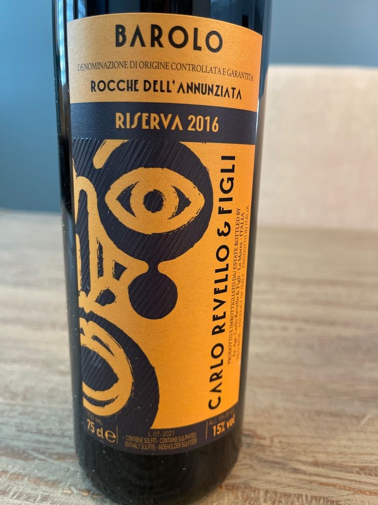 2016 Carlo Revello & Figli Barolo Riserva Rocche dell'Annunziata, Italy ...
