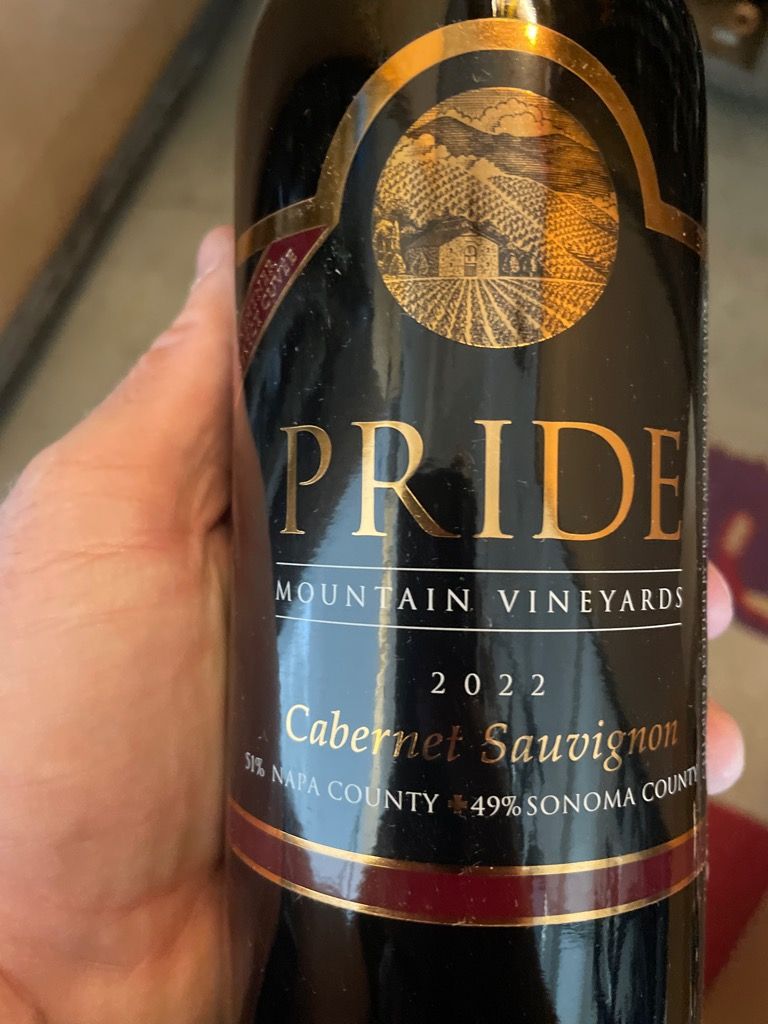 2022 Pride Mountain Vineyards Cabernet Sauvignon Vintner Select, USA ...