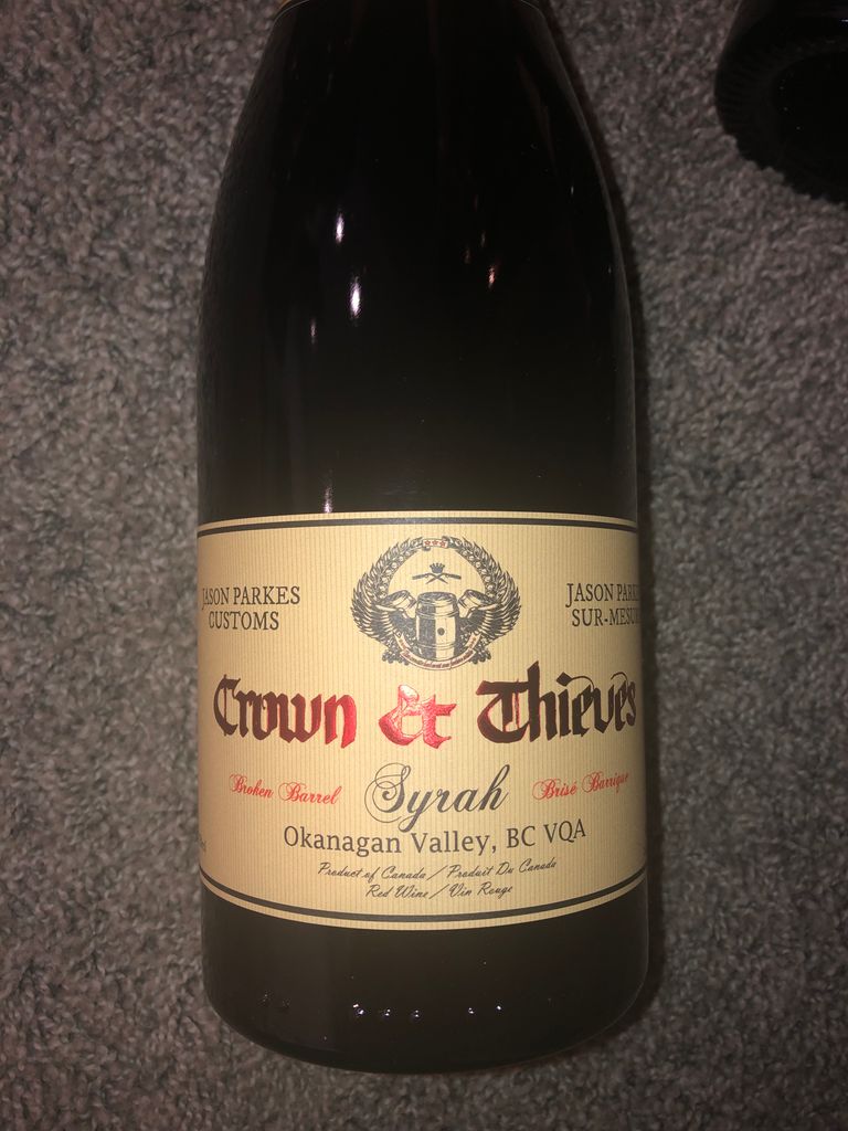 2017 The Hatch Syrah Jason Parkes Customs Crown + Thieves Broken Barrel ...