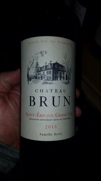 2013 Château Brun, France, Bordeaux, Libournais, St. Émilion Grand Cru ...