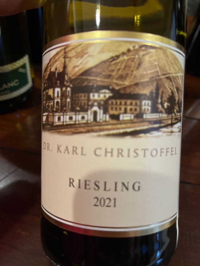 NV Dr. Karl Christoffel Riesling, Germany, Mosel Saar Ruwer - CellarTracker