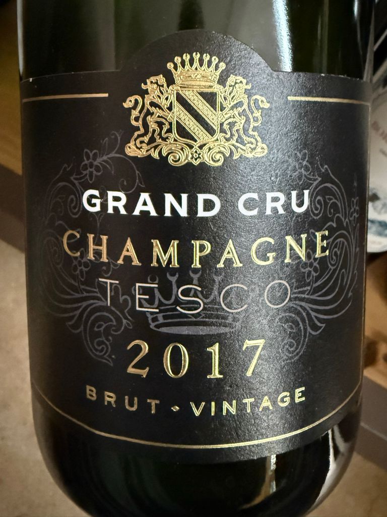 2017 Tesco Finest Champagne Grand Cru Vintage Brut, France, Champagne ...