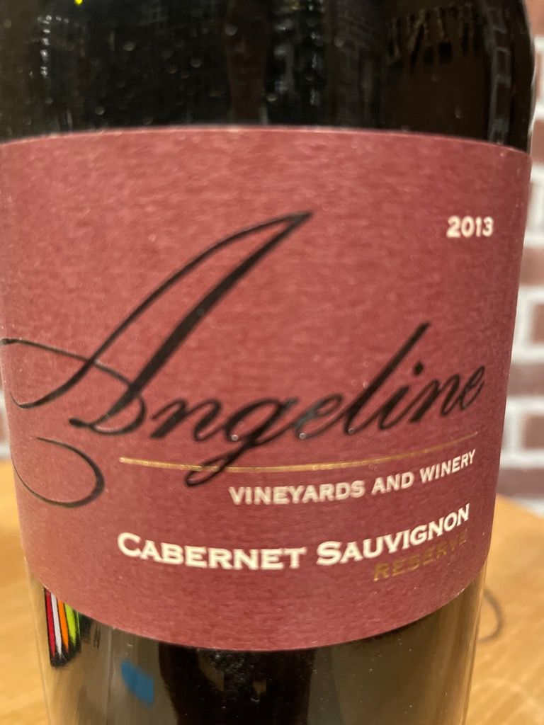 2013 Angeline Winery Cabernet Sauvignon Reserve, USA, California ...