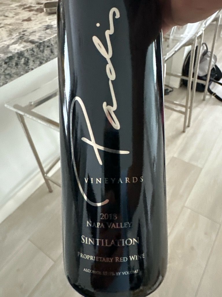 2018 Padis Vineyards Sintilation, USA, California, Napa Valley, Oak ...