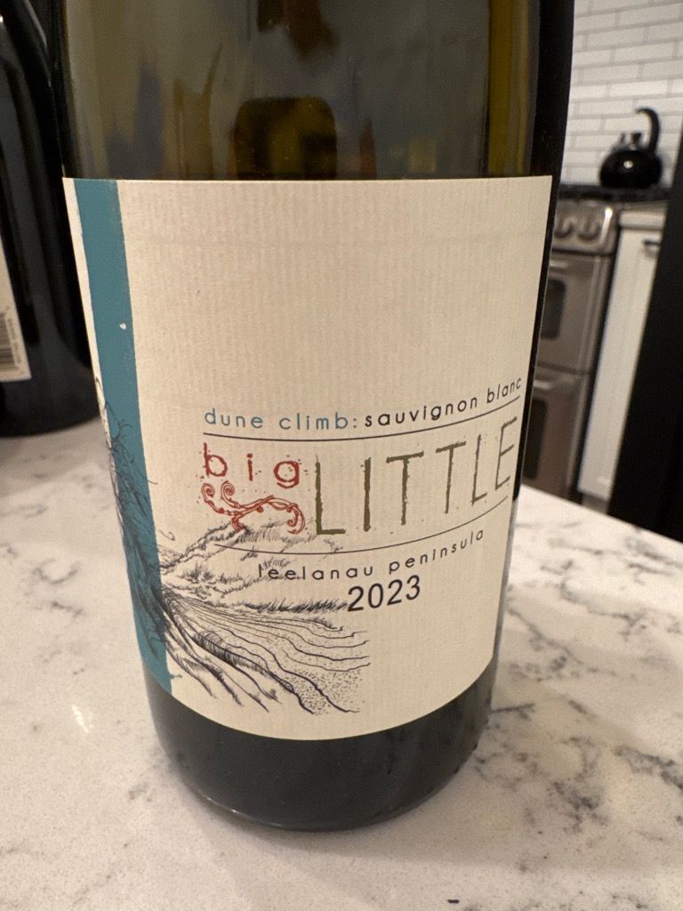 2023 Big Little Wines Sauvignon Blanc Dune Climb, USA, Michigan ...