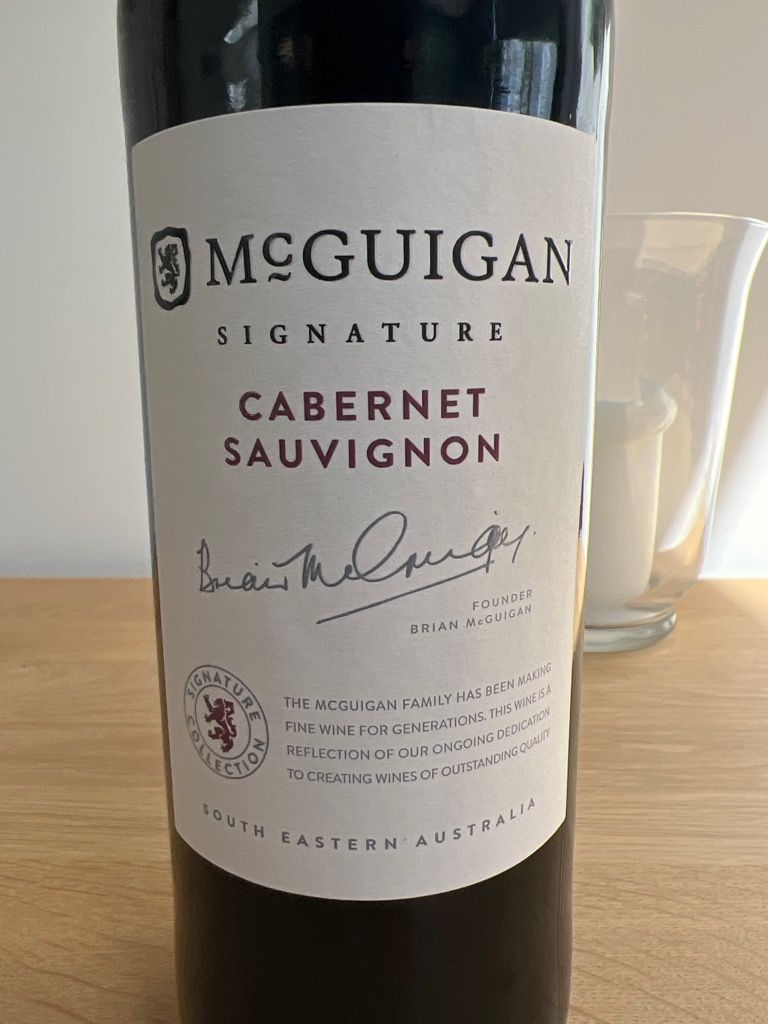 2020 McGuigan Cabernet Sauvignon Signature, Australia, South Eastern ...