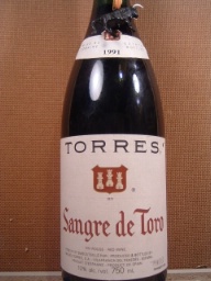 1991 Torres Catalunya Sangre de Toro, Spain, Catalunya - CellarTracker