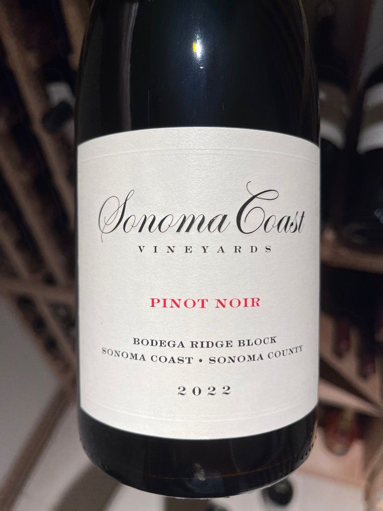 2023 Sonoma Coast Vineyards Pinot Noir Bodega Ridge Block, USA ...