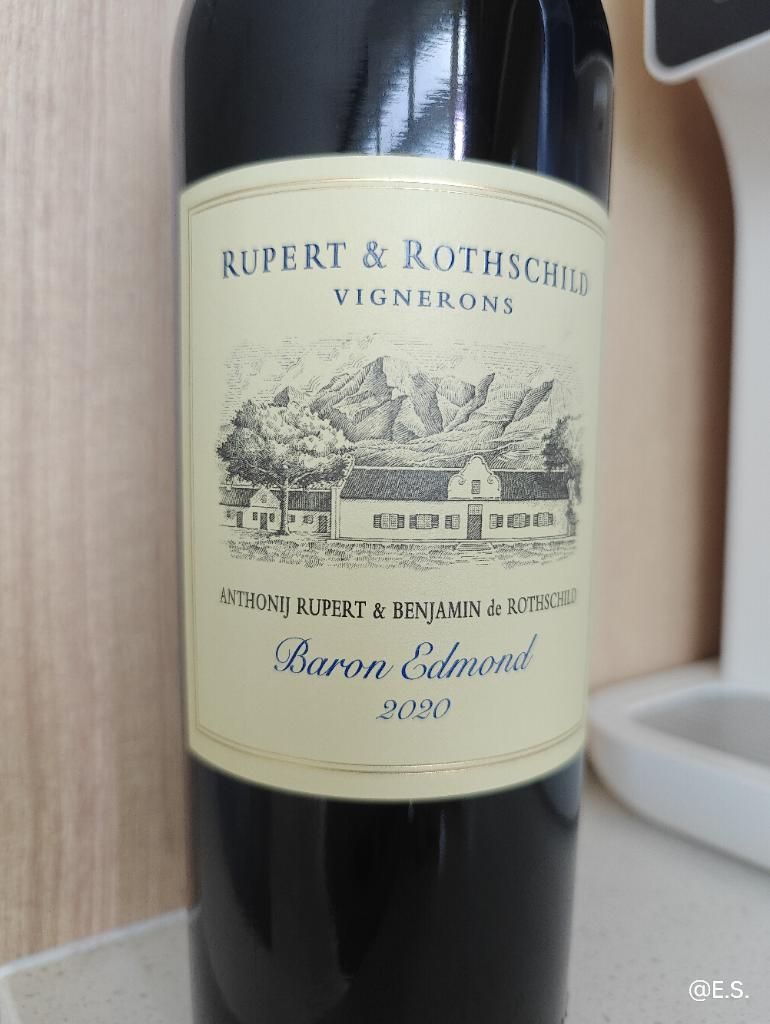 2021 Rupert & Rothschild Baron Edmond, South Africa, Coastal Region ...