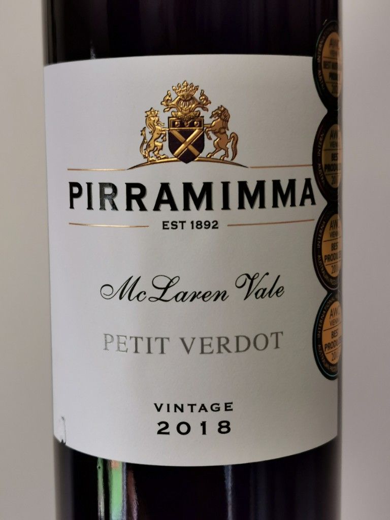2018 Pirramimma Petit Verdot, Australia, South Australia, Fleurieu ...