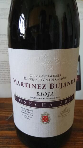 2016 Martinez Bujanda Rioja, Spain, La Rioja, Rioja - CellarTracker