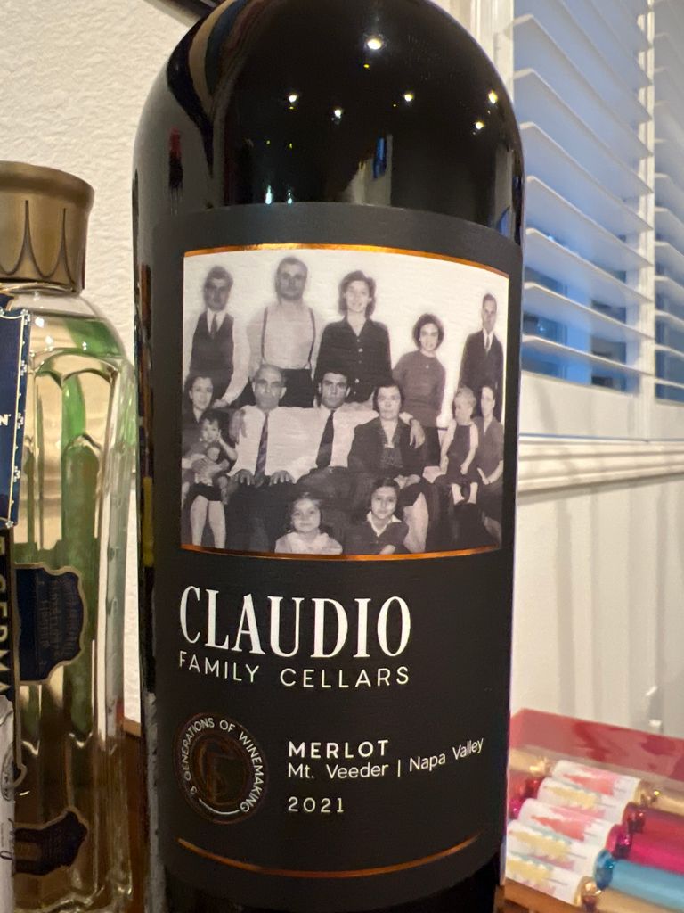 2022 Claudio Family Cellars Merlot, USA, California, Napa Valley, Mt ...