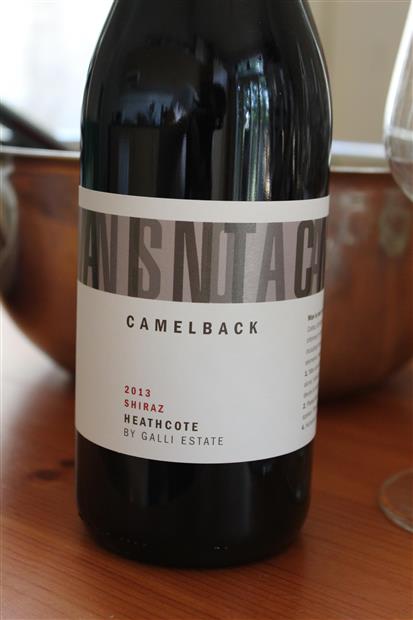 2013 Galli Estate Shiraz Camelback Heathcote, Australia, Victoria ...