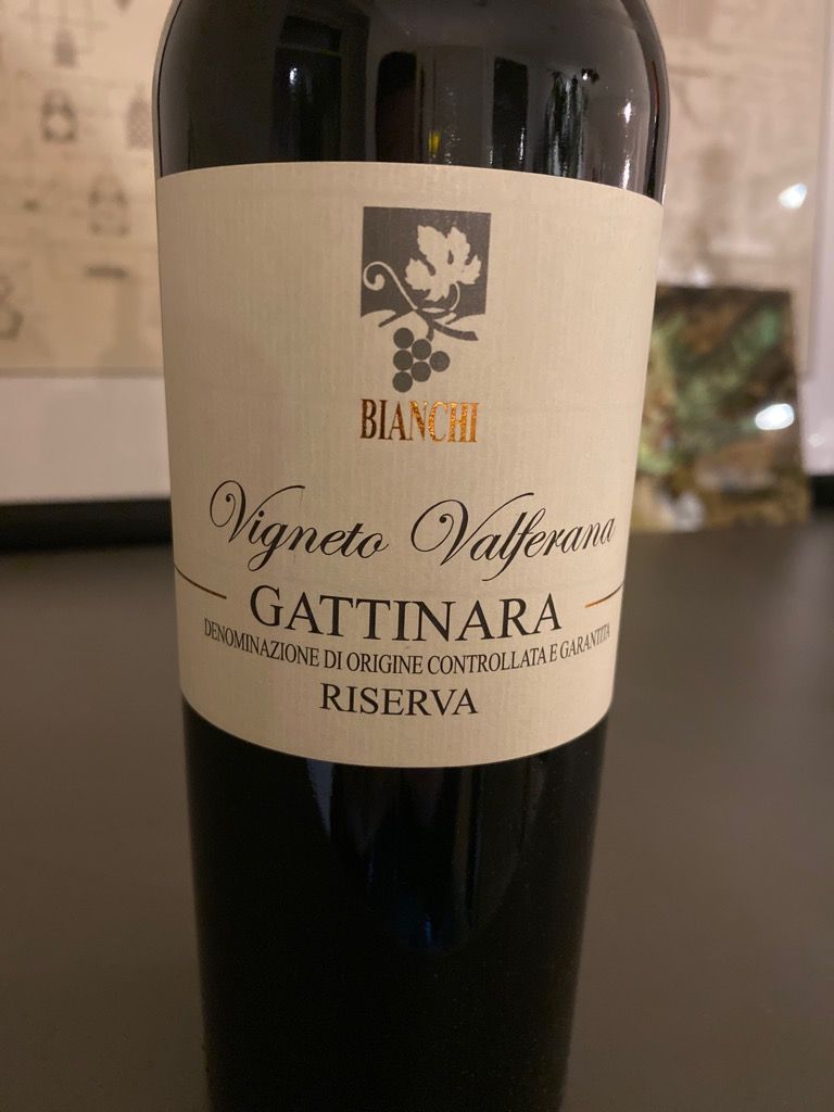 2016 Cantina Bianchi Gattinara Riserva Vigna Valferana, Italy, Piedmont, Northern Piedmont ...