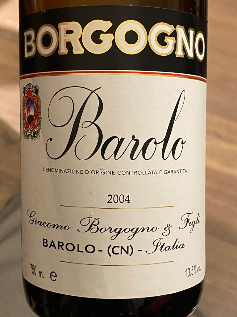 2004 Giacomo Borgogno & Figli Barolo, Italy, Piedmont, Langhe, Barolo ...