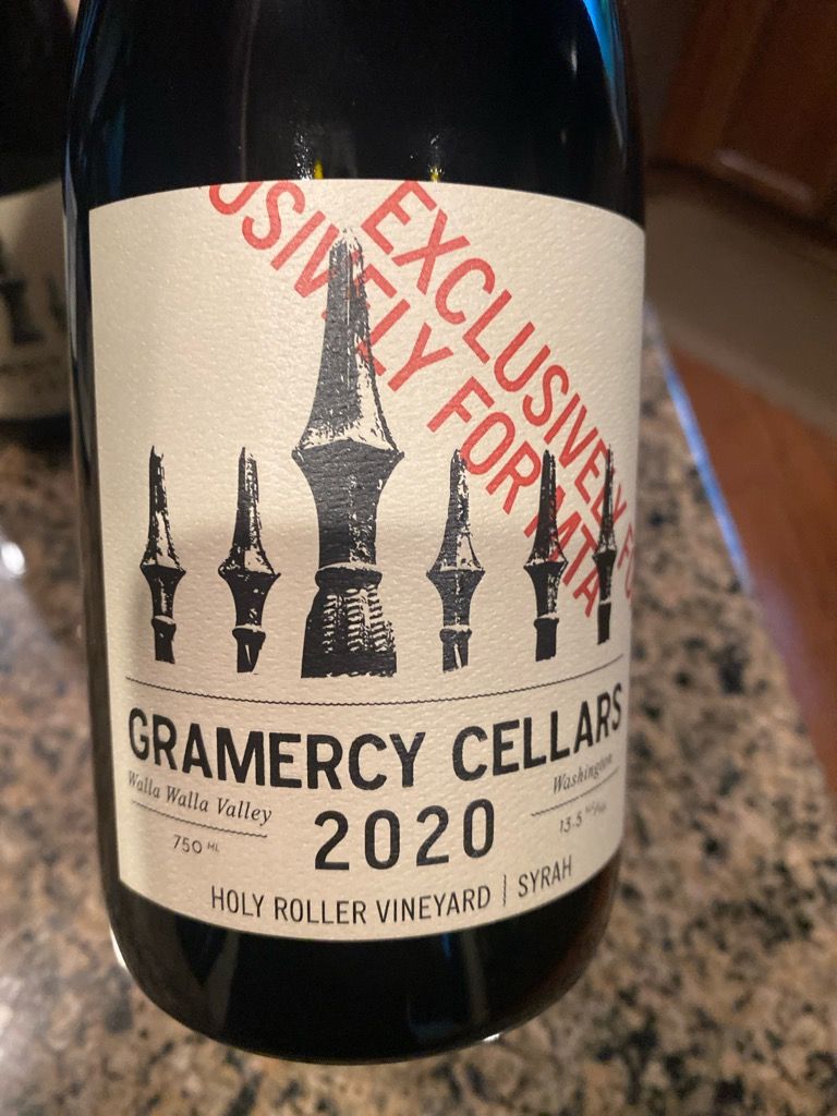 2021 Gramercy Cellars Syrah MTA Holy Roller Vineyard, USA, Washington ...
