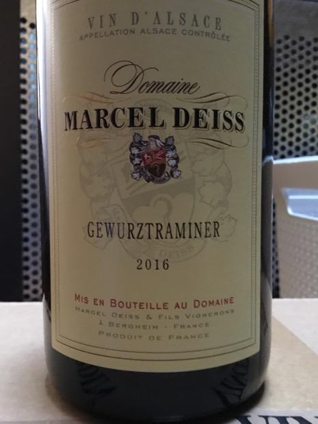 2016 Marcel Deiss Gewurztraminer, France, Alsace - CellarTracker