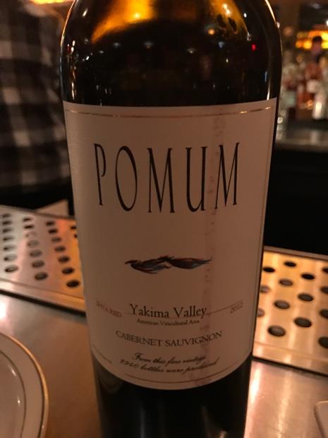 2012 Pomum Cellars Cabernet Sauvignon, USA, Washington, Columbia Valley ...