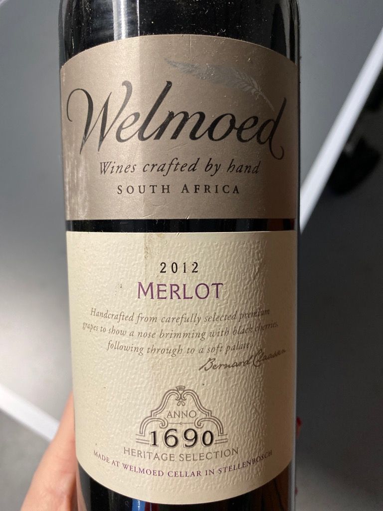 2012 Welmoed Merlot, South Africa, Coastal Region, Stellenbosch ...