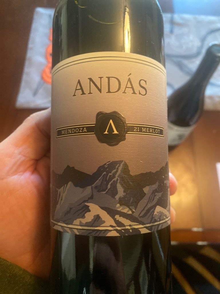 2021 Andas Merlot, Argentina, Mendoza - CellarTracker