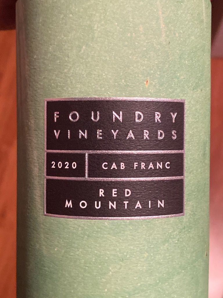 2022 Foundry Vineyards Cabernet Franc, USA, Washington, Columbia Valley ...