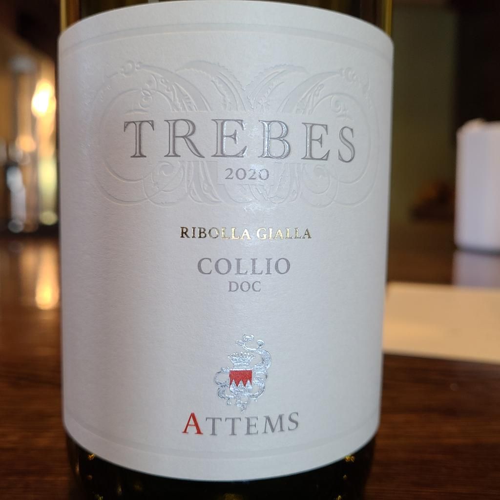 2019 Attems Collio Ribolla Gialla Trebes, Italy, Friuli-Venezia Giulia ...