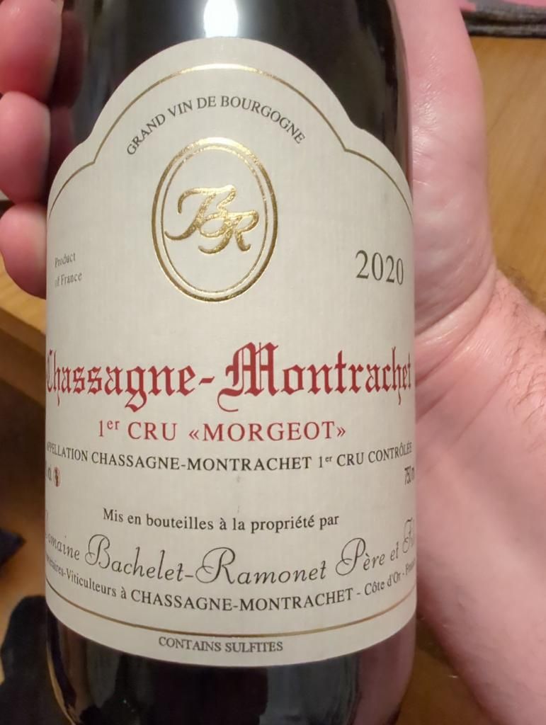 2020 Domaine Bachelet-Ramonet Chassagne-Montrachet 1er Cru Morgeot ...