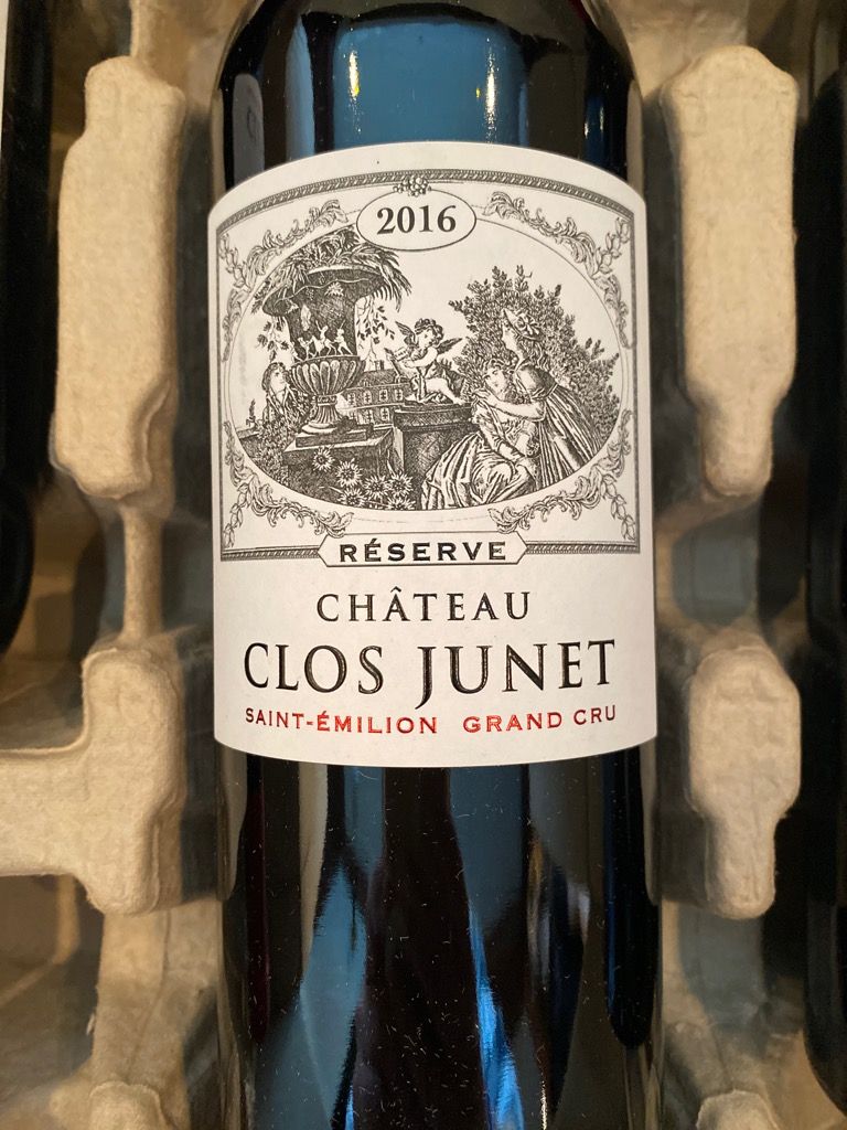 2016 Château Clos Junet Reserve, France, Bordeaux, Libournais, St ...