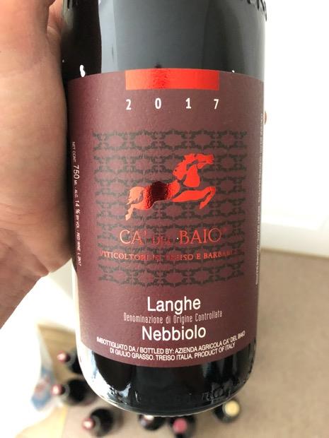 2017 Ca' del Baio Langhe Nebbiolo, Italy, Piedmont, Langhe, Langhe DOC - CellarTracker