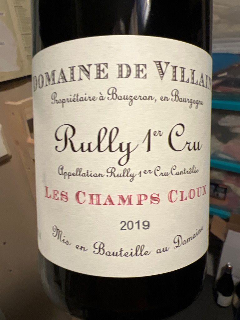 2019 A. et P. de Villaine Rully 1er Cru Les Champs-Cloux, France ...