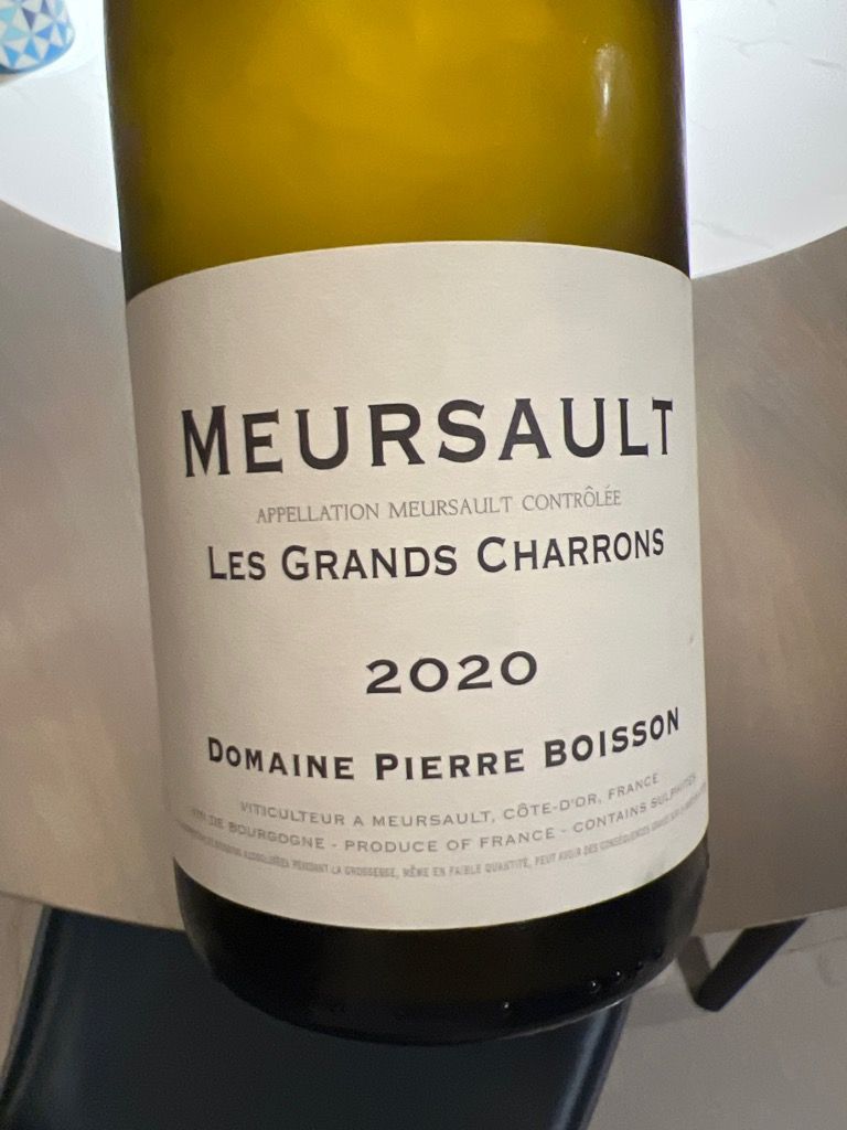 2020 Pierre Boisson Meursault Les Criots, France, Burgundy, Côte de ...