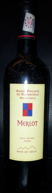 2006 Baron Philippe de Rothschild Merlot, Chile, Central Valley ...
