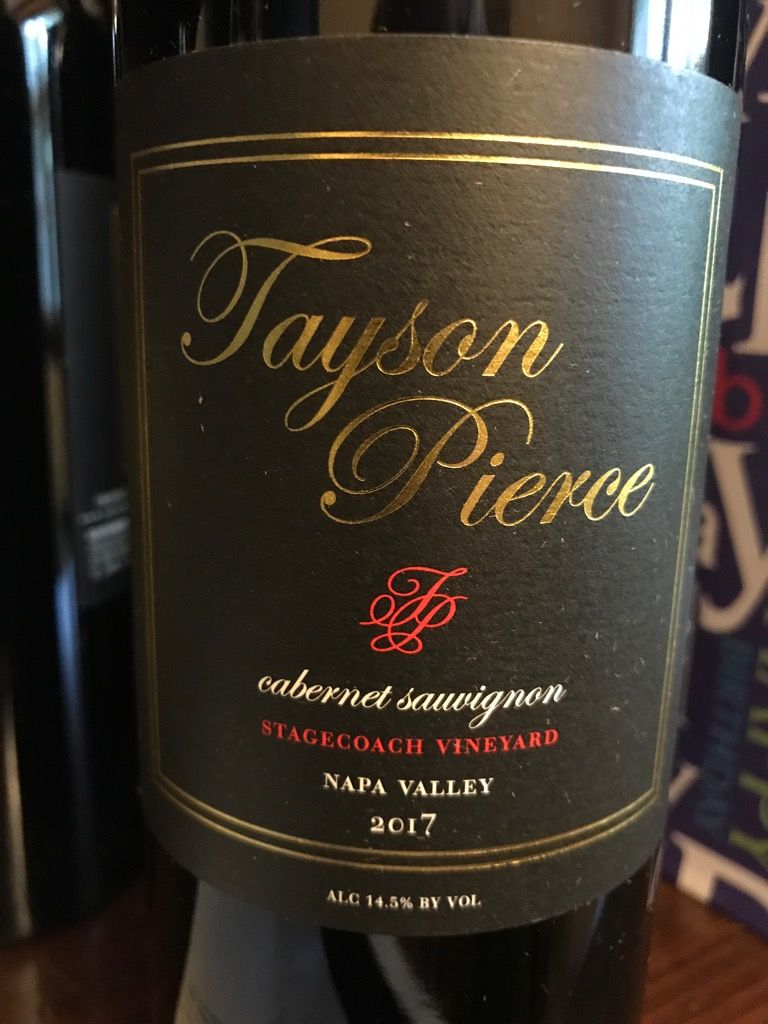 2018 Tayson Pierce Cabernet Sauvignon Cuvée Rothchild, USA, California ...