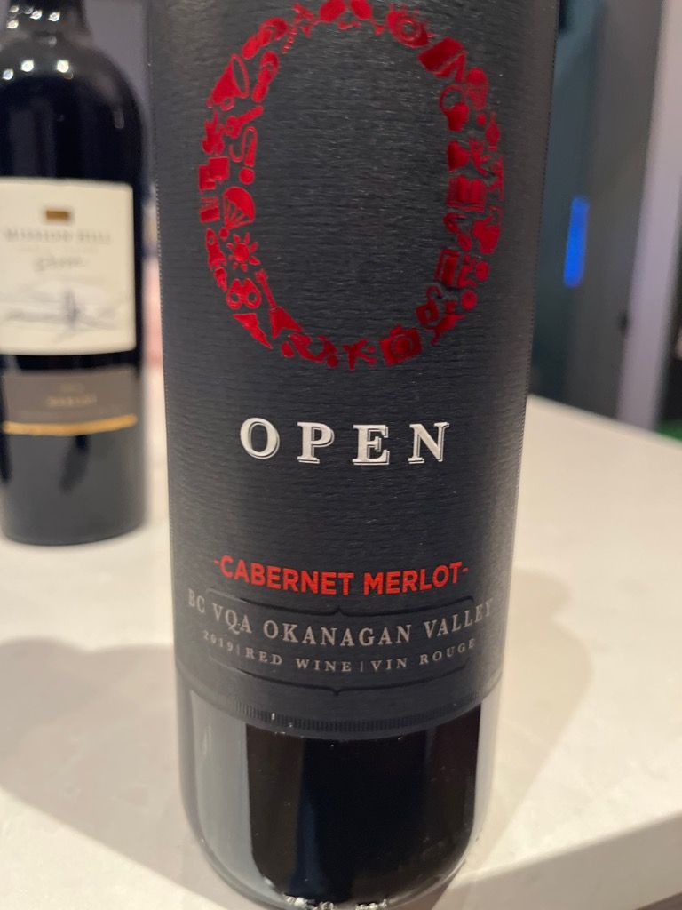 2022 Open Wines Merlot Cabernet Okanagan Valley VQA, Canada, British ...